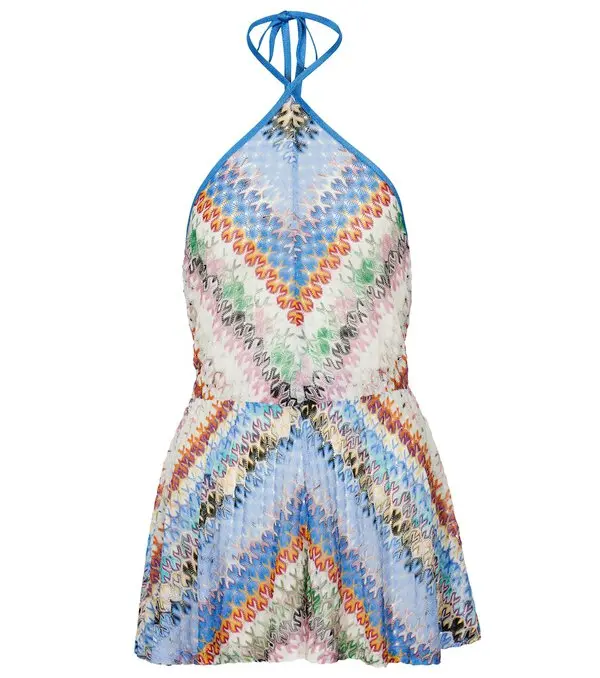 Missoni Halterneck Zig-zag Playsuit