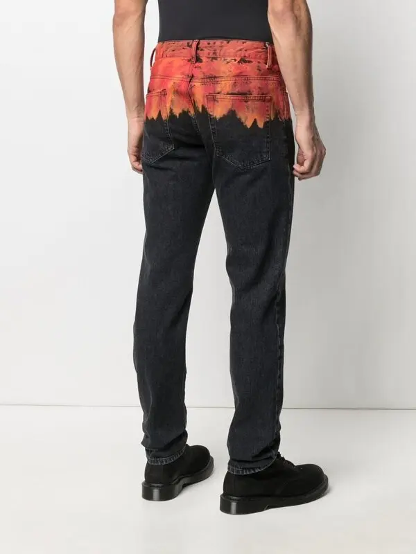COUNTY OF MILAN Marcelo Burlon Flame-print Jeans