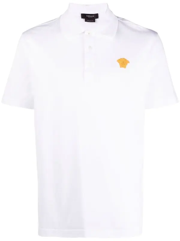 Versace Medusa Embroidered Polo Shirt