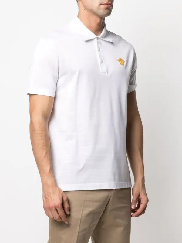 Versace Medusa Embroidered Polo Shirt