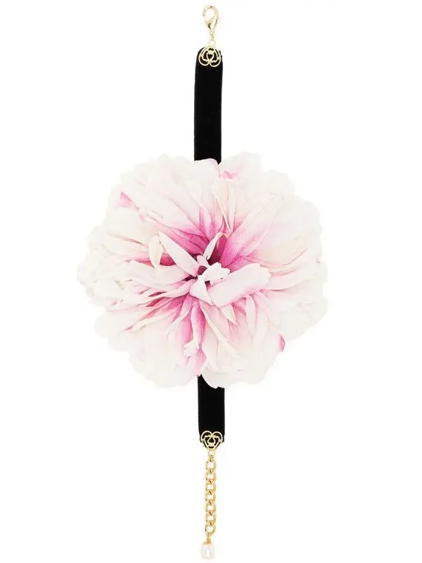 Dolce & Gabbana Floral Choker Necklace - Pink