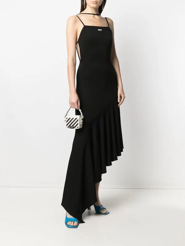 Off-White Asymmetric Flared Dress