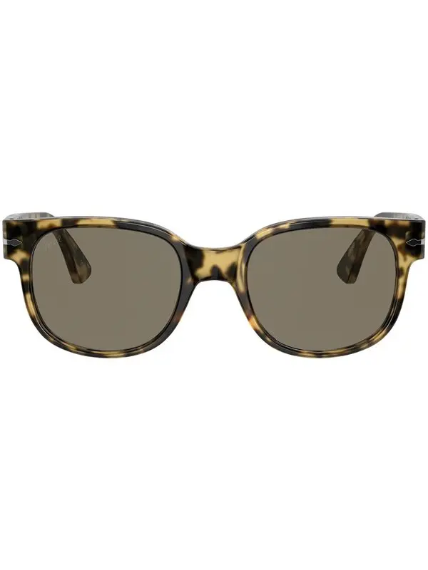 Persol Tortoiseshell-effect Square Sunglasses - Brown