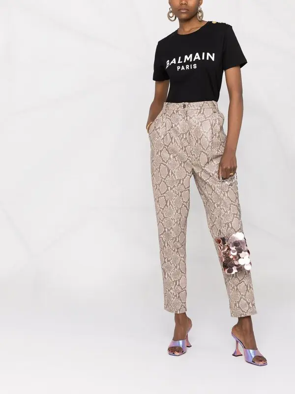 Balmain Logo-print Cotton T-shirt