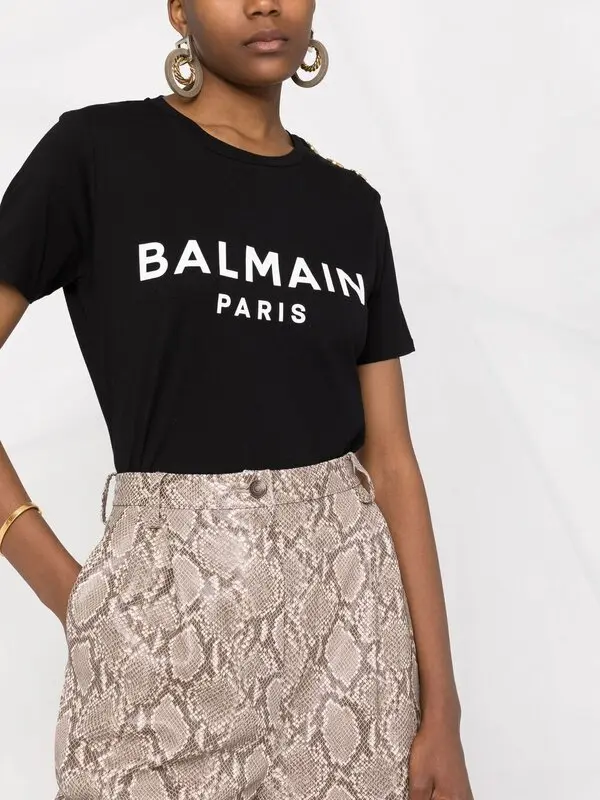 Balmain Logo-print Cotton T-shirt