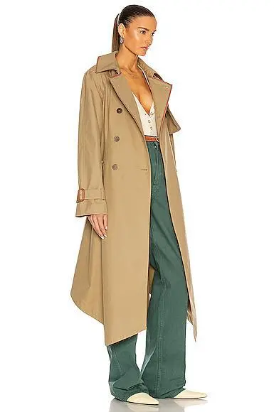 ジャケット・アウター LOEWE 00s Moleskin Trench Coat Loewe Trench Coat In Neutral In Beige - 61% Off | Editorialist