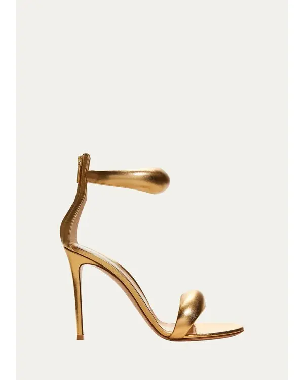GIANVITO ROSSI Bijoux 105mm Puffy Napa Leather Sandals - Mekong