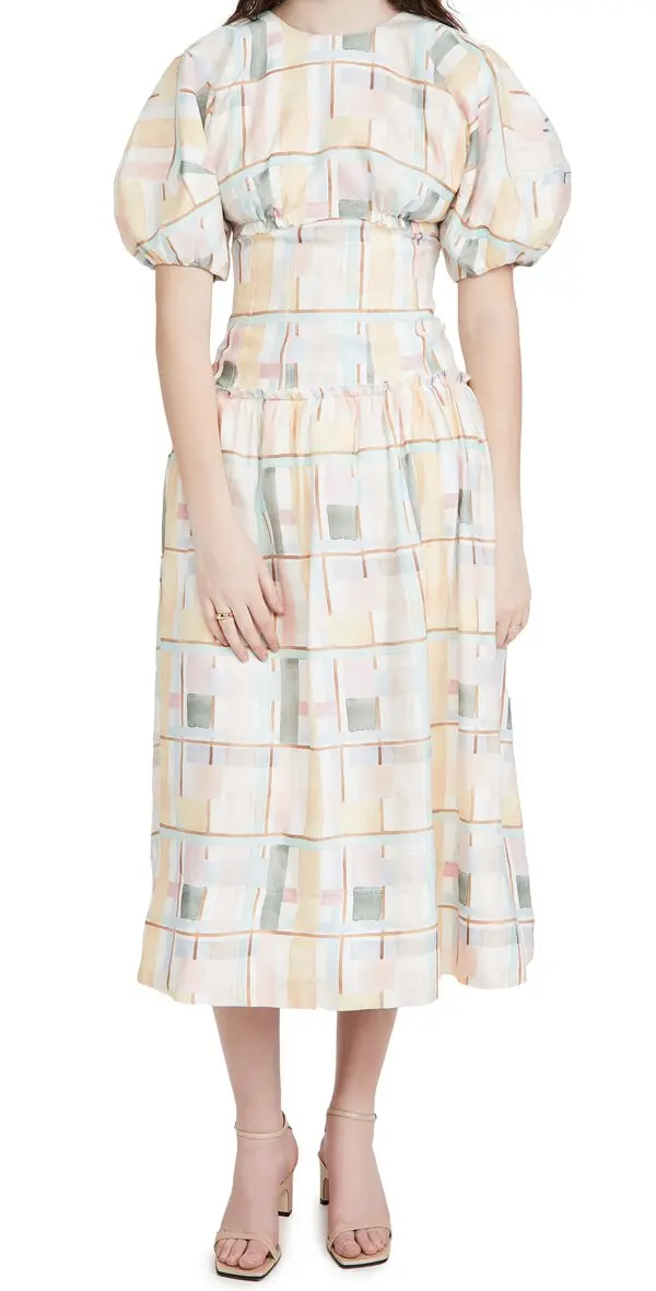 aje corset dress Tidal Corset Midi Dress