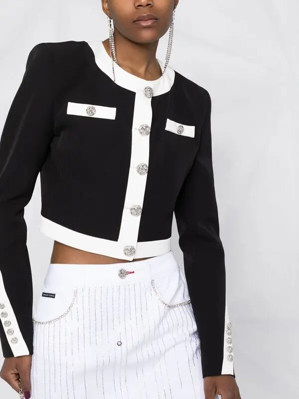 Philipp Plein Two-tone Button-up Jacket