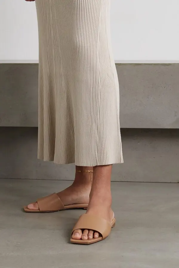 AeydĒ Anna Leather Slides