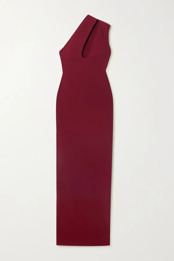 Solace London Krista Cutout Stretch-Crepe Maxi Dress - Red | Editorialist