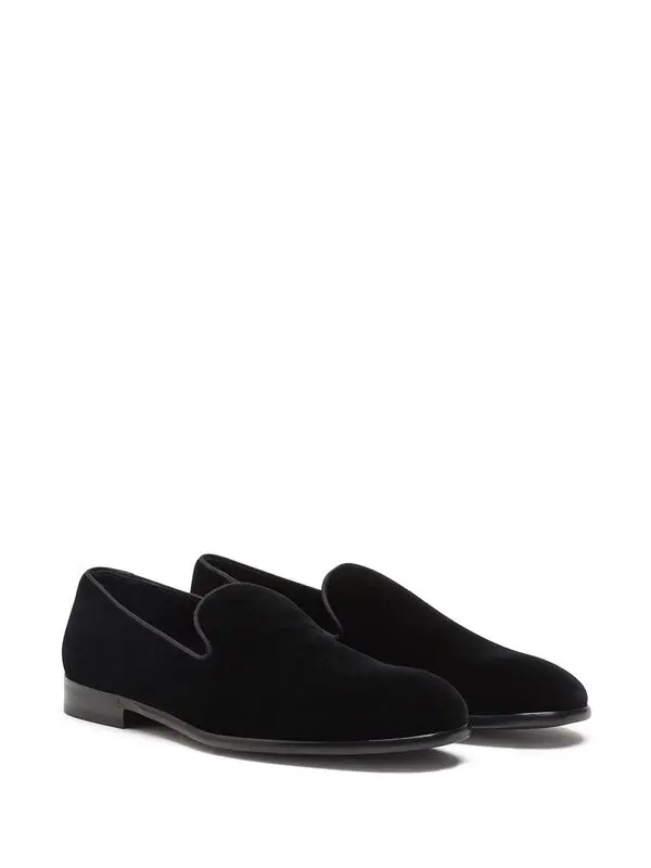 Dolce & Gabbana Velvet Slippers - Black