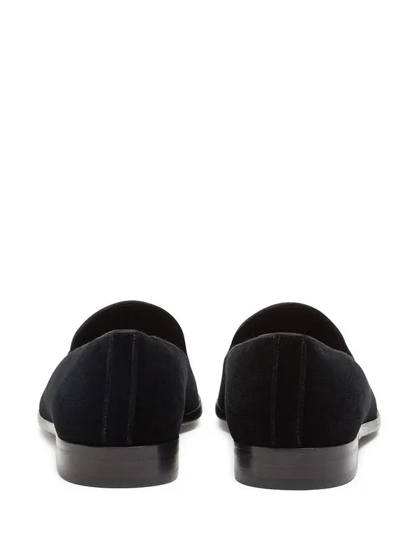 Dolce & Gabbana Velvet Slippers - Black