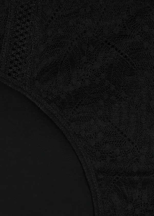 Simone Perele Comete Lace Briefs - Black