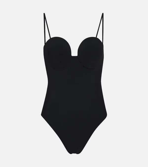Magda Butrym Bustier One-piece Swimsuit - Black