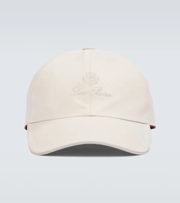 Loro Piana Logo Baseball Cap - White