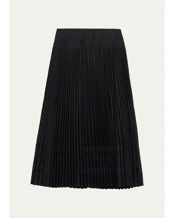 3.1 Phillip Lim Pleated A-line Midi Skirt