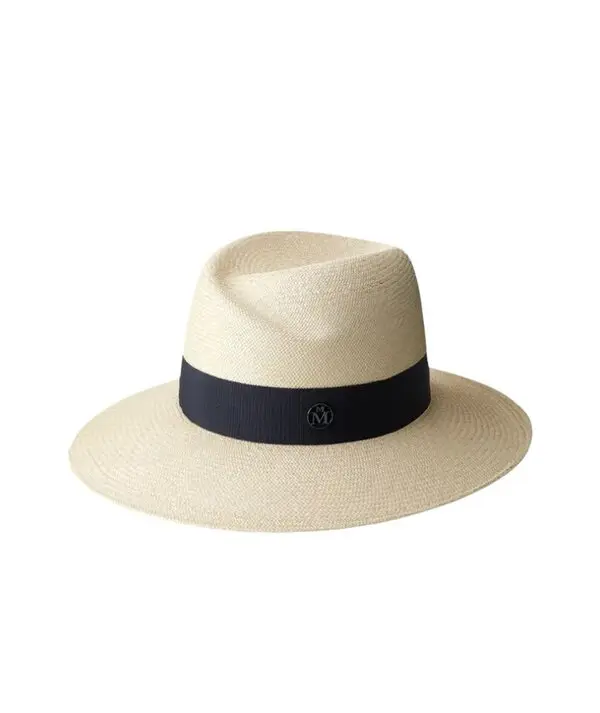 MAISON MICHEL Virginie Timeless Wide-brim Hat - Navy