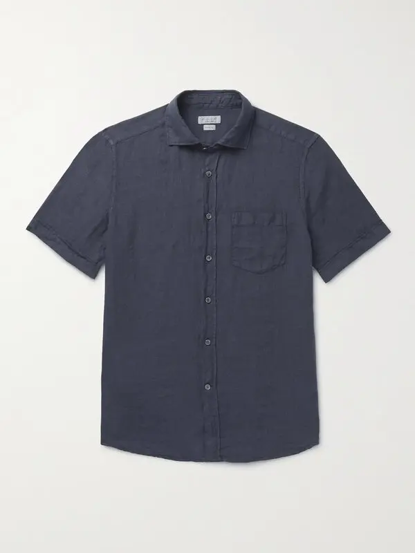 SLOWEAR Garment-dyed Linen Shirt