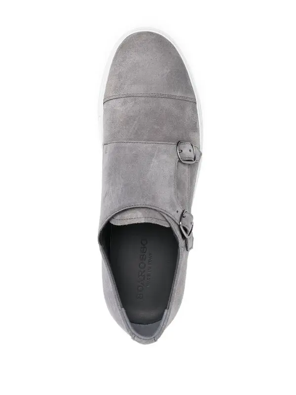 SCAROSSO Buckle Monk Sneakers - Grey