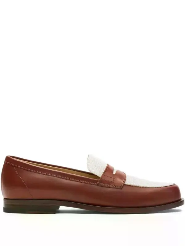 SCAROSSO Havana Color Block Loafers
