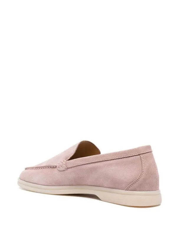SCAROSSO Ludovica Round-toe Loafers - Pink
