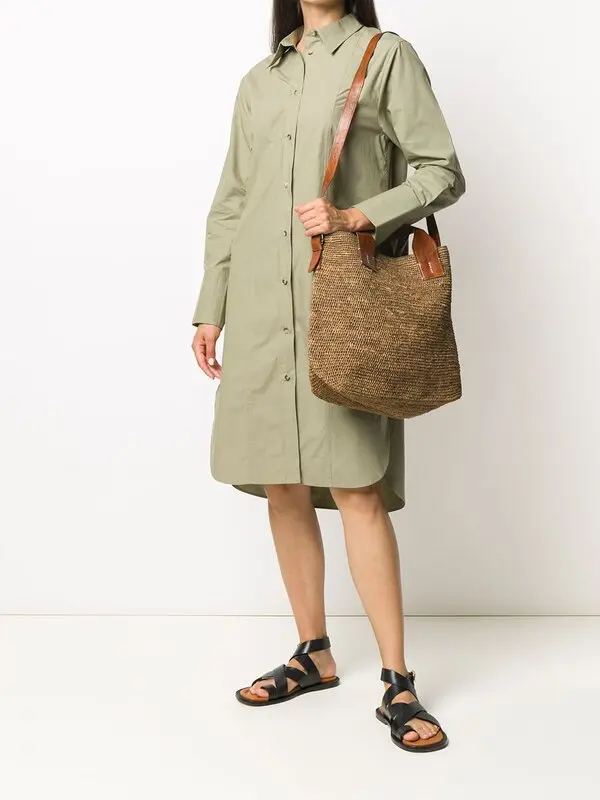 IBELIV Woven Raffia Tote - Neutrals