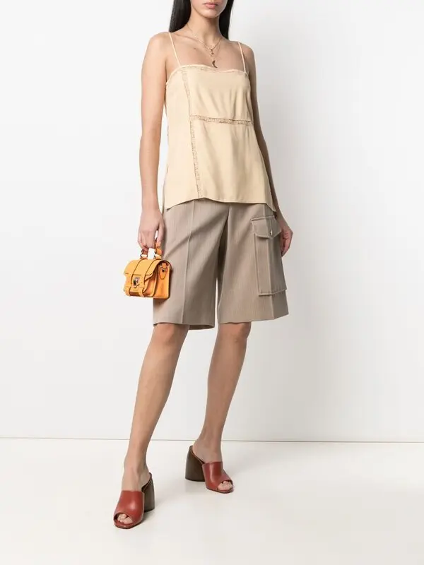 Chloé Lace-trim High-low Camisole
