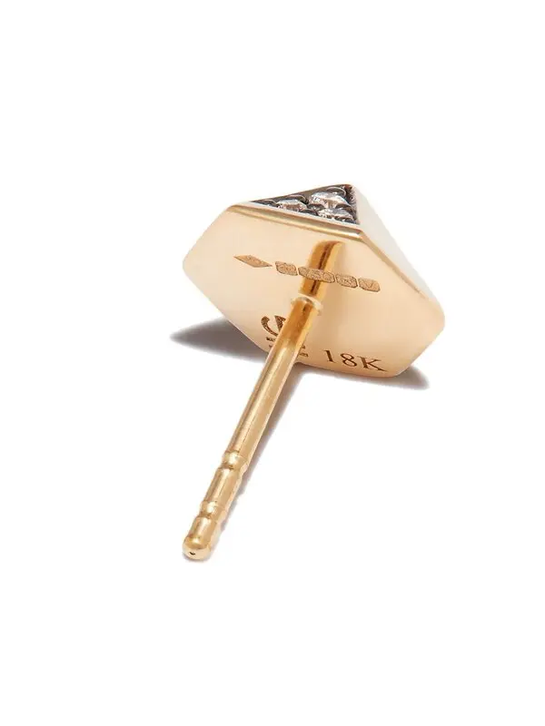Harwell Godfrey 18kt Yellow Hexagon Earrings