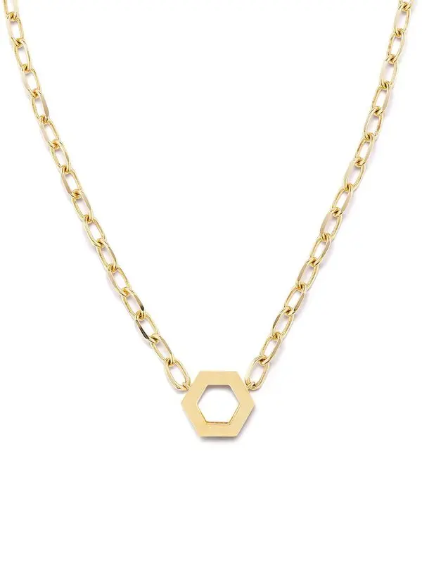 Harwell Godfrey 18kt Yellow Hexagon Foundation Necklace - Gold