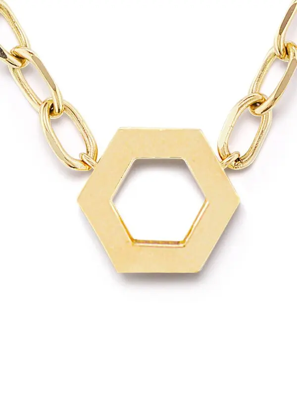 Harwell Godfrey 18kt Yellow Hexagon Foundation Necklace