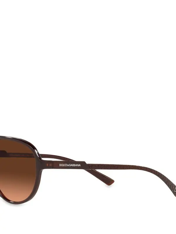 Dolce & Gabbana Pilot-frame Gradient Sunglasses