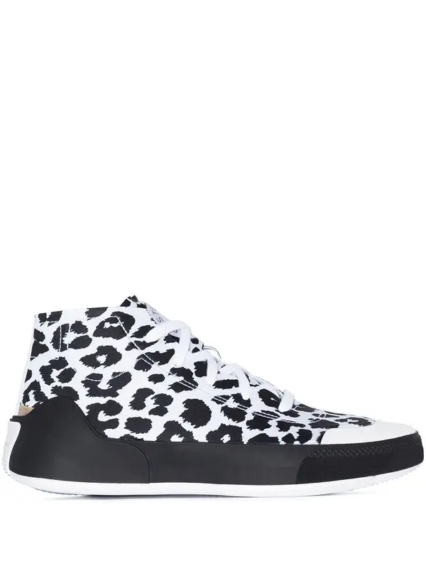 Adidas By Stella McCartney Treino Leopard Print High-top Sneakers