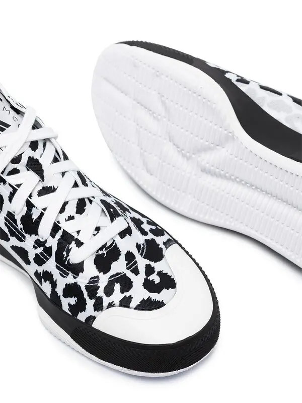 Adidas By Stella McCartney Treino Leopard Print High-top Sneakers