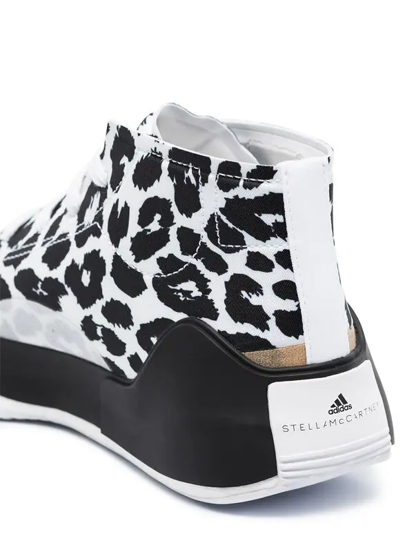 Adidas By Stella McCartney Treino Leopard Print High-top Sneakers