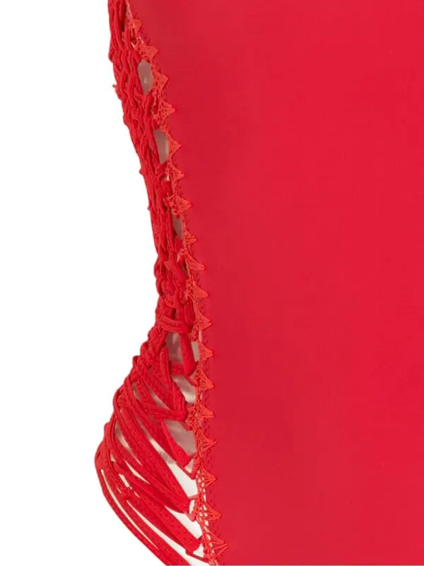 AMIR SLAMA Macrame-details Swimsuit