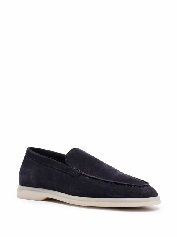 SCAROSSO Ludovica Suede Loafers - Blue