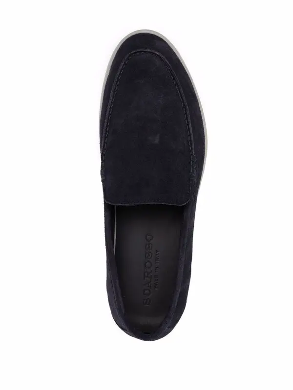 SCAROSSO Ludovica Suede Loafers - Blue