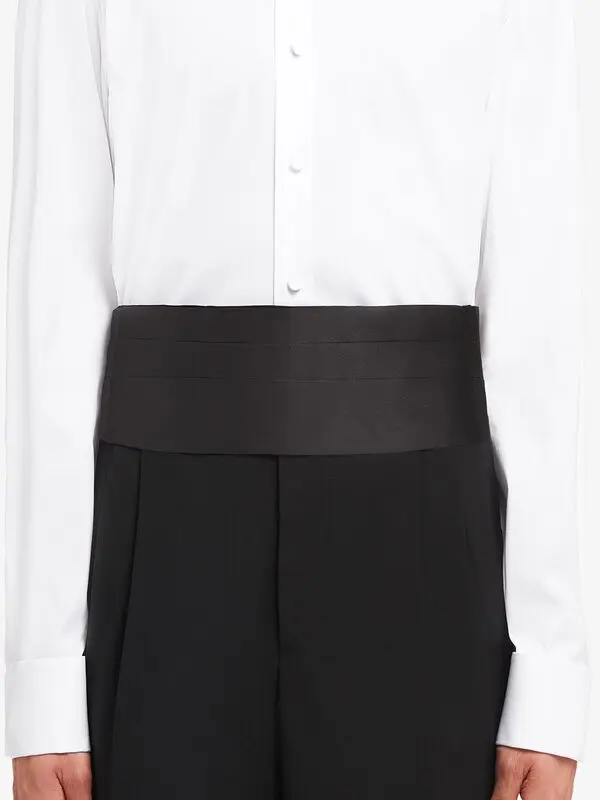 Prada Satin-finish Tuxedo Belt