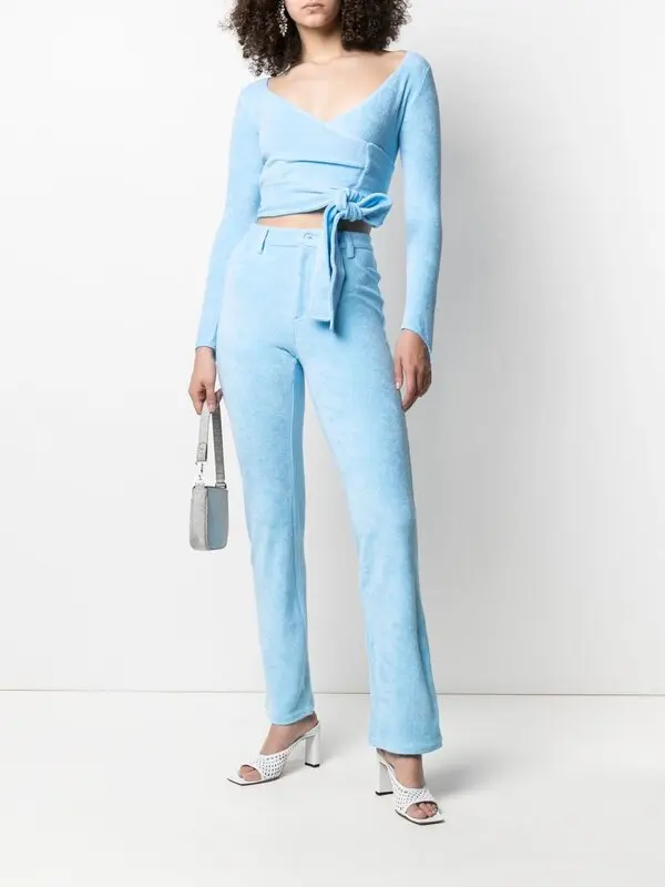 MAISIE WILEN Mockumentary Straight-leg Trousers - Blue