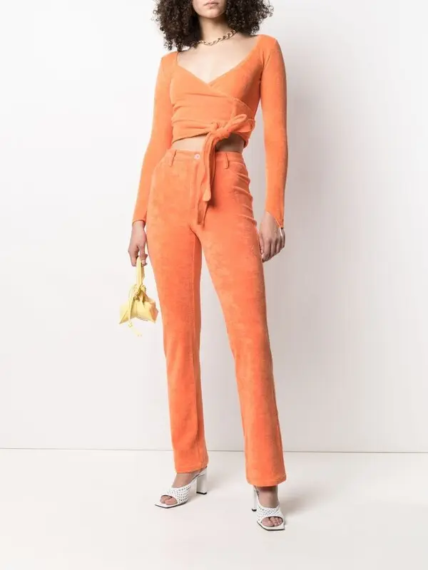 MAISIE WILEN Mockumentary Straight-leg Trousers - Orange
