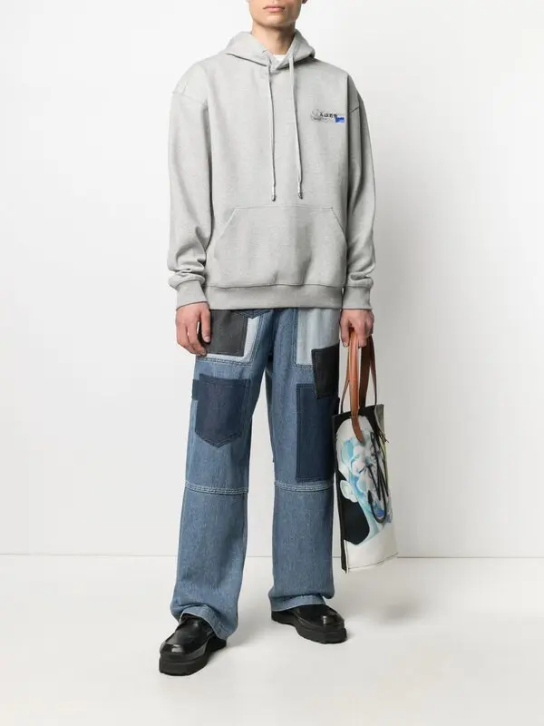 ADER ERROR Cotton-blend Logo Print Hoodie