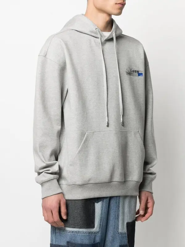 ADER ERROR Cotton-blend Logo Print Hoodie