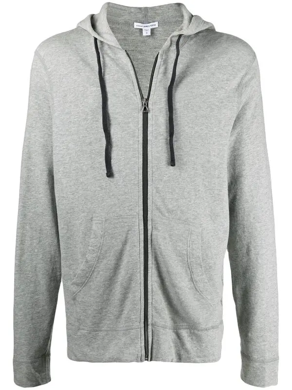 JAMES PERSE Vintage Cotton Zip-front Hoodie