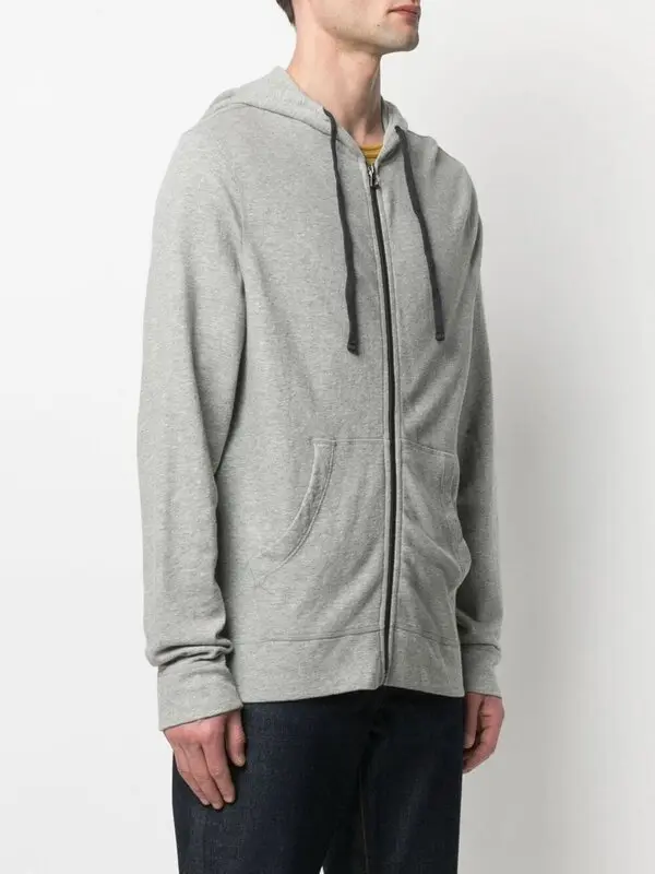 JAMES PERSE Vintage Cotton Zip-front Hoodie