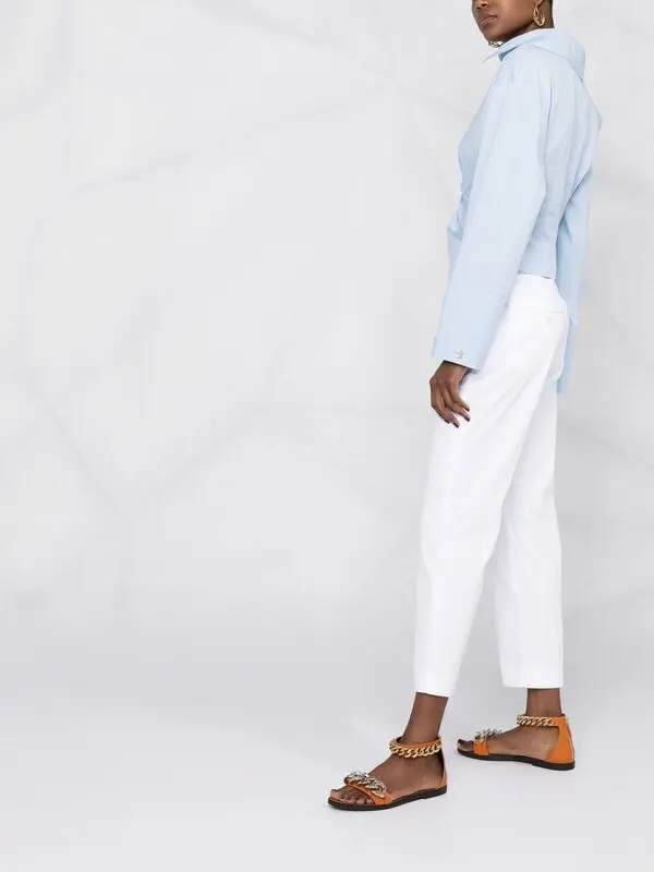 DONDUP Front-button Cropped Trousers