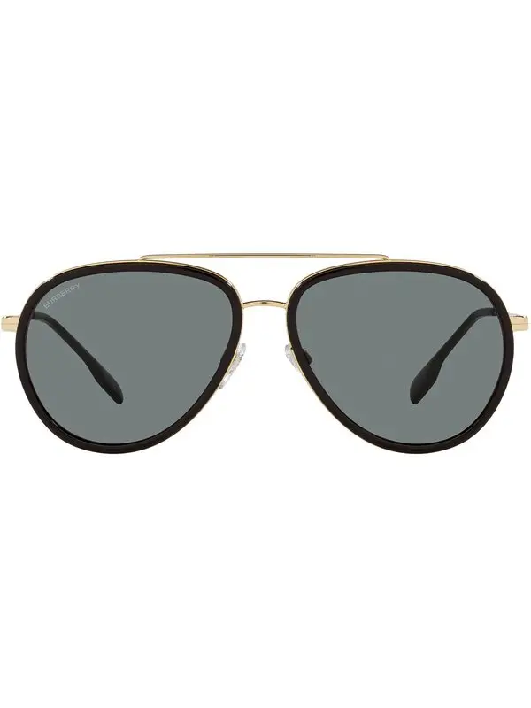 Burberry Oliver Pilot Sunglasses - Gold