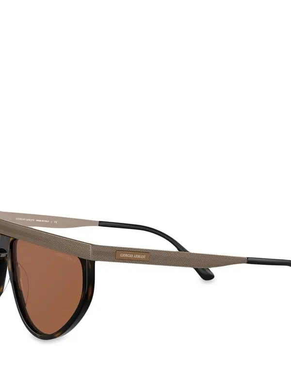 Giorgio Armani Round Frame Sunglasses - Brown