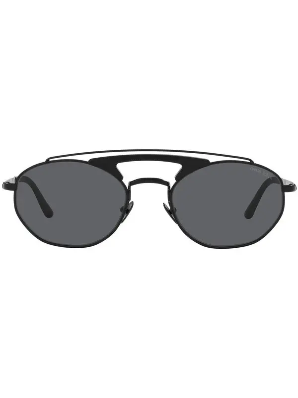 Giorgio Armani Round Frame Sunglasses - Black