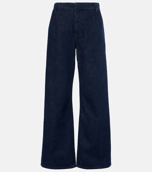 RE/DONE 90s High-rise Slim Jeans In Perfect Indigo - Blue